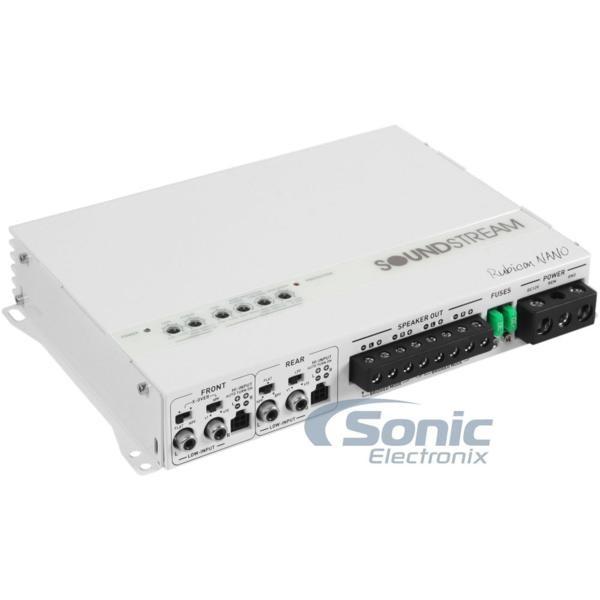 Soundstream Rubicon Nano シリーズマリーングレード Class D 4ch パワーアンプ MR4.1400Dです。最大出力(MAX)：1400W,定格出力：4chx125W(4Ω);4chx175W(2Ω),ブリッジ...