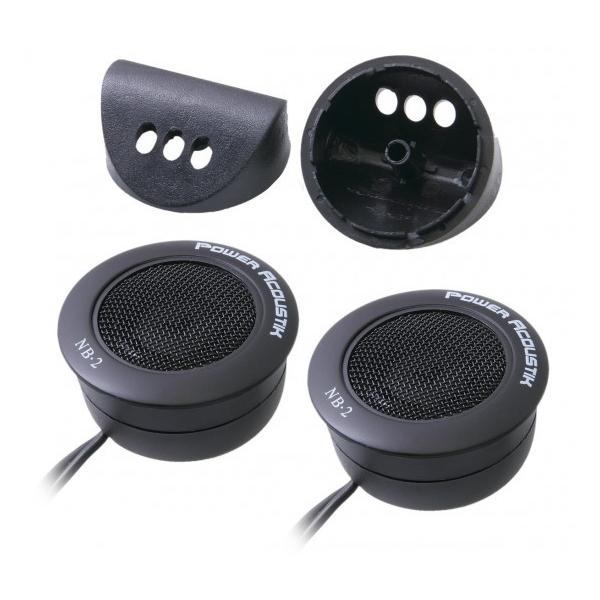 アメリカ人気のPower Acoustik （パワーアコースティック）1"(25mm) Niobium Micro Dome Tweeter NB.2（ペア）です。●最大入力：200W ●定格入力：100W ●公称インピーダンス：4Ω ●周...