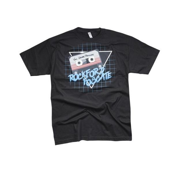 Rockfordのファンが愛用のＴ−シャツ（POP-CASETTE XLサイズ）です。Black T-Shirt w/ Cassette Graphic (XL)An Allstyle Classic black T-Shirt with ...