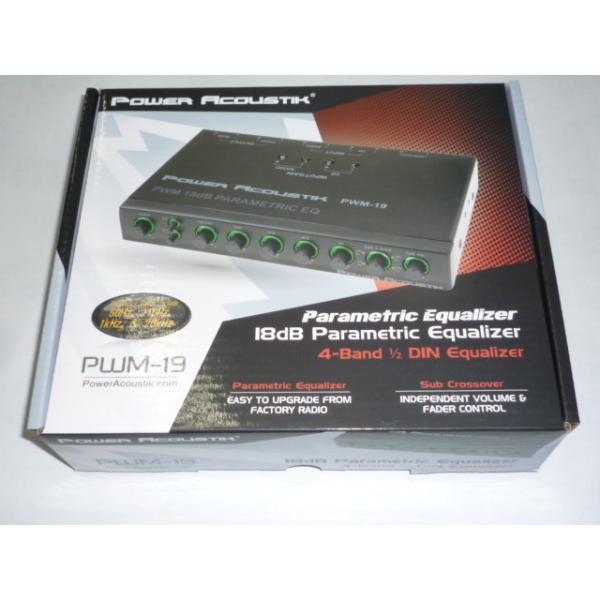 アメリカ人気のPower Acoustik (パワーアコースティック) 1/2 DIN 4-Band イコラィザー PWM-19(最新)です。商品情報●2つの選択可能なバランス入力●可変ステレオ入力感度●4バンド±18dBパラメトリックイコ...