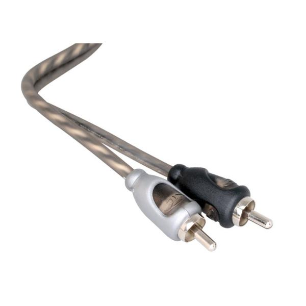 ROCKFORD RCAピンケーブル RFI-3 (長さ：0.9M)です。ノイズ除去の為のツイストペア設計・安全な接続の為の分割センターピン・耐久性と柔軟性の為のフロスト外部シールド。仕様：●RCAオーディオケーブル2ch：0.9m●ツイス...