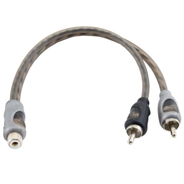 Rockford オーディオYアダプターRFIY-1F(2オス-1メス)です。優れたノイズ除去を実現するデュアルツイスト設計、安全な接続を実現する6カットコネクタとスプリットセンターピン、耐久性を高める編み込み外部シールドを備えています。仕...