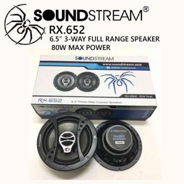 Soundstream 最新型のRXシリーズ16.5cm(6.5")3-WayコアキシャルスピーカーRX.652(左右セット)です。定格入力:40W,最大入力:80W,公称インピーダンス:4Ω,周波数特性:65Hz〜20kHz,能率:88d...