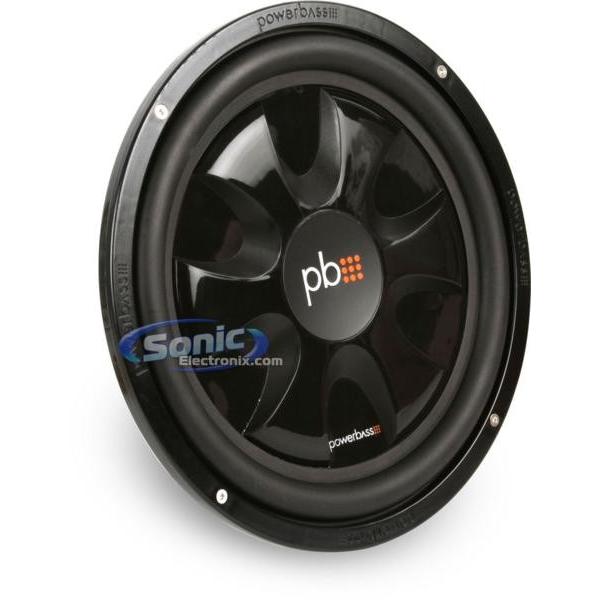 アメリカのPowerBass(パワーバス)薄型 S THIN シリーズ 30cm(12"インチ)サブウーハーS-12TD(4Ω DVC)です。最大入力：600W,定格入力：300W,出力音圧レベル：91dB,インピーダンス：4ΩDVC,周波...