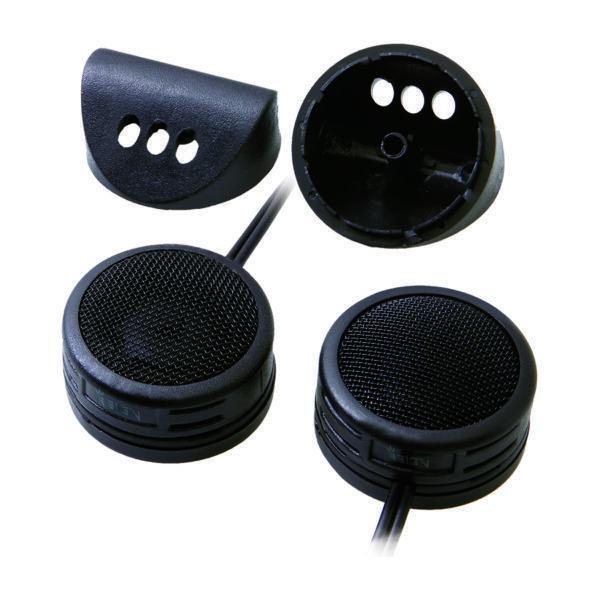 Soundstream Reignシリーズ 25mm (1インチ) ニオブ・ピエゾ (Niobium-Piezo) ドームツイーター (セット)SR-1 です。最大入力:200W,定格入力:100W,公称インピーダンス:4Ω,周波数特性:5...