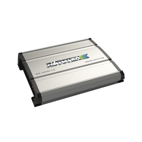 アメリカのオートテック(AUTOTEK)Super Sportシリーズ 1ch D Class パワー最新型 SS3500.1Dです。●仕様：1chパワーアンプ ●定格出力：875W×1ch(4Ω),1750W×1ch(2Ω),3500W×...