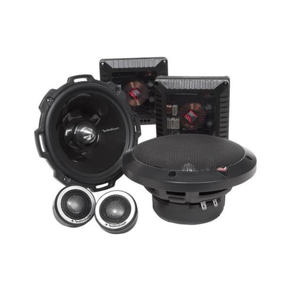 Rockford 16.5cm(6.5") 2wayコンポーネントスピーカーT2652-S（左右セット）です。●定格入力:100W●最大入力:200W?●公称インピーダンス:4Ω●周波数特性:55Hz〜22kHz●能率:89dB●取付穴直径...