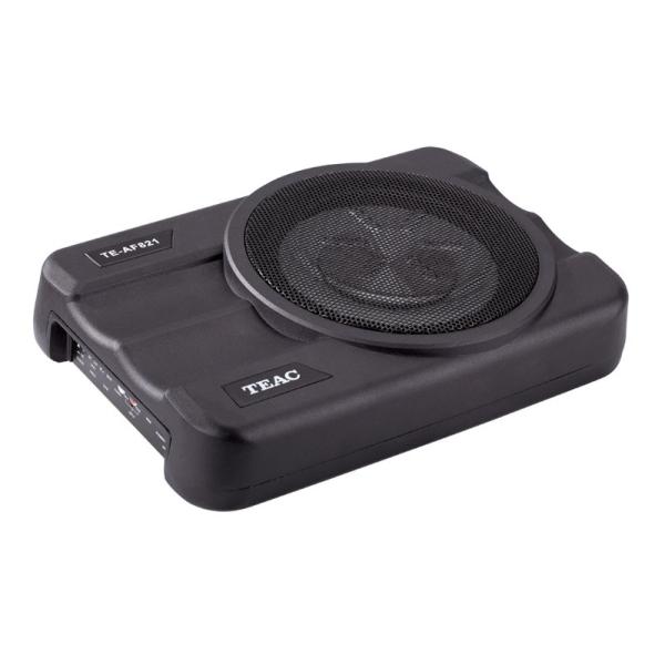 高級オーディオ機器メーカーTEAC（ティアック）社の超薄型アンプ内蔵20cm（8”）純正ウーハーBOX TE-AF801です。 シートの下や荷室スペースに置いても邪魔にならないコンパクト設計でありながら、内蔵パワーアンプで臨場感豊かな重低音...