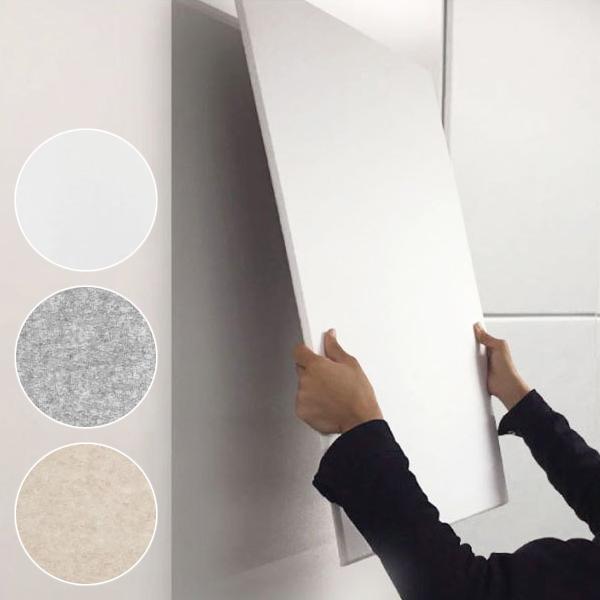 吸音と遮音のダブル効果で騒音対策！「Felmenon（フェルメノン）」シリーズで最も防音効果の高いフェルトボードです。裏面にマグネット（磁石）付きタイプで、スチール壁に貼るだけで施工完了！ご自宅はもちろん、学校やオフィスの会議室などの防音対...