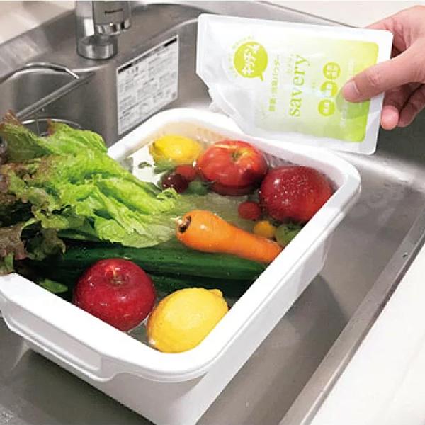 ■特長・水に溶かすと強力なアルカリ性水溶液となり菌類や農薬を除去・ノロウィルス、O-157、大腸菌、黄色ブドウ球菌、サルモネラ菌にも除菌効果・野菜や食器類の漬け置き洗いにオススメ■使用方法水1Lに対し、パウダーを3〜4振り（約4g）の溶液を...