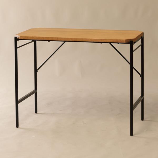 ■サイズW900×D450×H700mm■重量11kg■素材天板：MDF（25mm厚）オーク突板エッジ：天然木（オーク）ポリウレタン塗装フレーム：スチール（直径22.2mm）粉体塗装■耐荷重天板：20kg■仕様お客様組立品