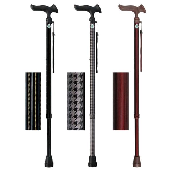 サイズ約73.0〜95.5cm伸縮※10段階調節：2.5cmピッチ対応身長約140〜185cm材質グリップ：ポリプロピレン、エラストマーシャフト：アルミニウムストラップ：ナイロン先ゴム：合成ゴム重量約350g生産国台湾