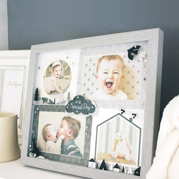 ■特長・ママの「こんなの欲しかった」を全部叶えたモノトーンなベビー・可愛すぎないモノトーンカラーが子ども部屋だけでなくリビングにも・今までになかったインテリア重視のベビーフレーム■サイズ外寸：280W・20D・240H（mm）内寸：253W...