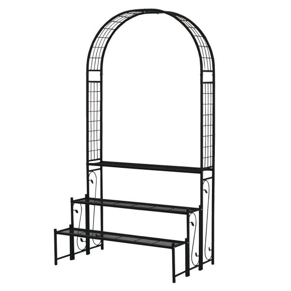 プランターがたくさん置ける三段ラックに、可愛いアーチがつきました。見慣れたプランターやオブジェも、ラックに並べるとスッキリおしゃれな印象に。高低差が生まれ、お庭のレイアウトがぐーんと素敵になります。毎日のお手入れもしやすくなるし、地面に直接...