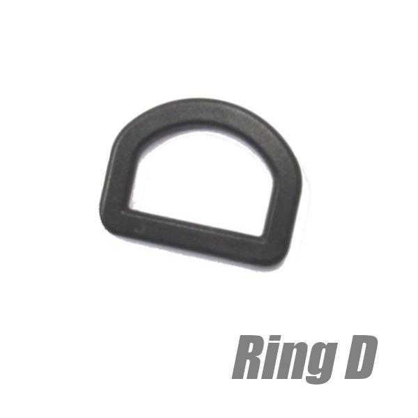 Ｄリングです。シンプルなデザインが特徴です。バッグ向け製品です。25mm幅用