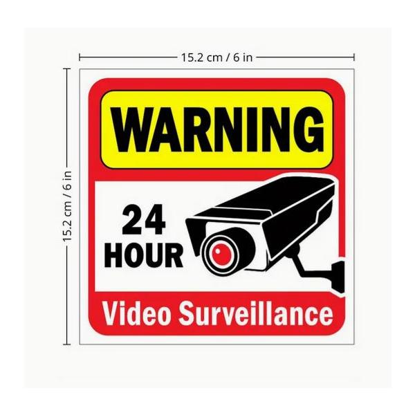 防犯カメラ警告ステッカーです