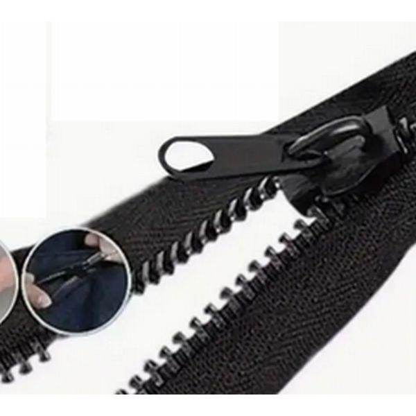 開けて閉めるだけの簡単ジッパー交換キットサイズ相当　S=#3 M=#5 L=#8※開きにくい場合は、裏側の爪をジッパープル方向に押しながら広げてください