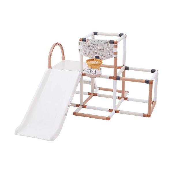 こちらの商品は大型商品のため【ラッピング不可】●室内用●おりたたんでコンパクトに収納●ジャングルジム高さ 2段●お手入れ簡単で、安全に配慮した割れにくいパイプ●のぼりやすい踏み幅の広い階段●楽しいすべり台●ハニーポットとボールを使ってバスケ...