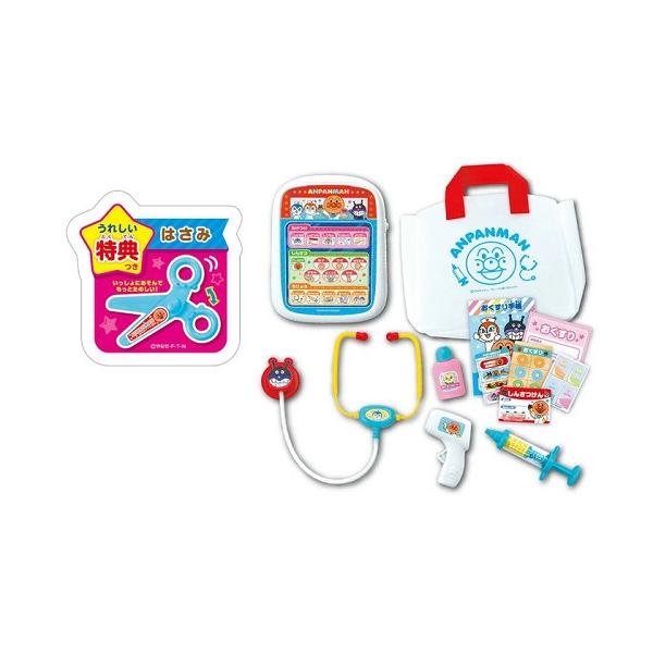 アンパンマンの電子カルテでおいしゃさんごっこしよう！電子カルテはボタンを押すとアンパンマンが光っておしゃべり！「アンパンマンのマーチ」のメロディも流れます。ボタンの項目はアンパンマン、ばいきんまん、ドキンちゃん、コキンちゃんがおしゃべりする...