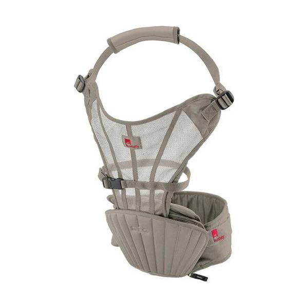 ・コンパクトにたためるヒップシート。　ヒップシート最大の「かさばる」問題を解消・あると便利なシングルショルダー付き。使わないときはすっきり収納・新構造ウエストベルトで抱っこがさらに楽に！・下腹部・骨盤サポートパッドで負担軽減・安心のすべり止...