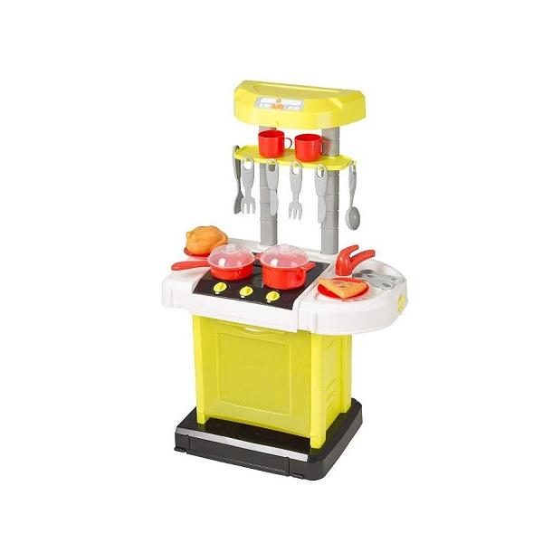 調理音、タイマー音と一緒に楽しく料理を楽しめます。組立てから収納まで工具不要で、コンパクトに片付けられます。15点の調理器具、食材がセットになったサウンドキッチントイ。調理音、タイマー音と一緒に楽しく料理を楽しめます。コンロが光ります。高さ...