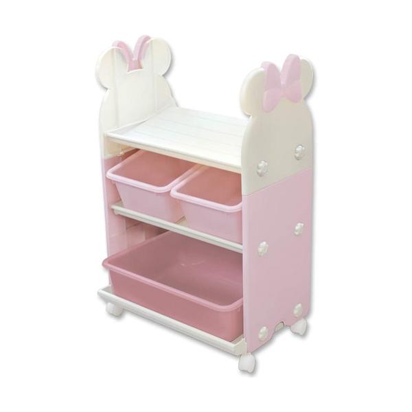 カラフルでかわいいBOXつき！ワゴンタイプのおもちゃ収納グッズです。小箱と大箱のセットだから小さなおもちゃも収納でき、箱がない段には絵本やおもちゃのディスプレイ棚として活用できます。●組立式(道具不要)●自在キャスター付で移動もラクラク。・...