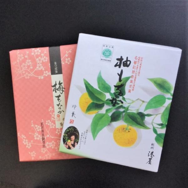 ◆商品説明[メーカー]港屋[内容量]柚もなか：18個梅もなか：18個[原材料]柚もなか：白餡(白いんげん)(国内製造)、砂糖、もち粉、水飴、ゆず(和歌山県産)、寒天／着色料(クチナシ)梅もなか：白餡(白いんげん)(国内製造)、砂糖、もち粉、...