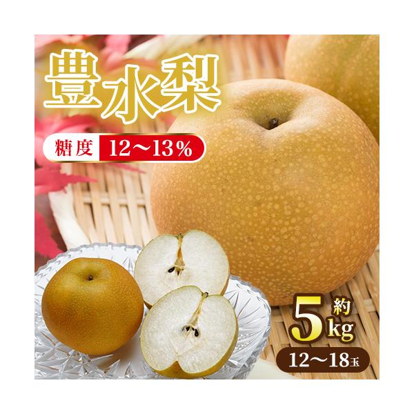 ◆商品説明[メーカー]楽彩[内容量]約5kg(12〜18玉)[糖度]12〜13%[品種]豊水梨