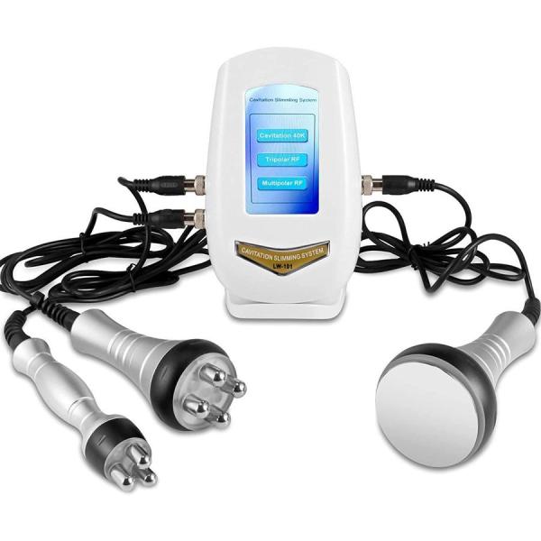3in1 40Khzキャビテーション＋ラジオ波 クラク簡単操作安心の１年保証付き家庭用として大人気絶賛の声頂いております！女性の方でも持ち運び可能です日本語説明書付き【パッケージ内容】本体x1キャビテーションヘッドx1ラジオ波ヘッド*2AC...