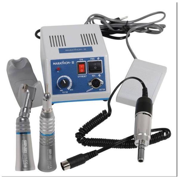 マイクロモーターエンジンにハンドピースが２本付いたお得なセットですカッティング、研磨と歯科分野に限らず、宝石からネイル、彫金、ガラス細工、彫刻まで幅広く電動工具としご使用頂けます特徴*回転数35000rpmの高速タイプで正逆回転も可能なマラ...