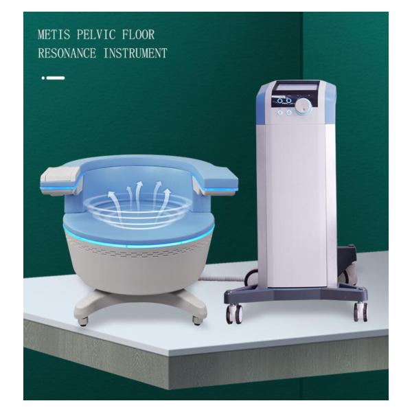 服を着たまま座るだけ！骨盤底筋群を鍛えることができる最新マシンです。筋肉の振動数は30分間に12,000回！