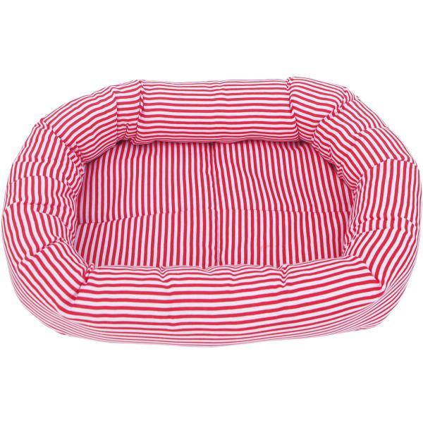 ウサギさん用の大きめベッドです。寝心地のいいふんわり仕様。お手入れしやすいさらさらコットンで作りました。【サイズ】幅約３８ｃｍ奥行約２８ｃｍ高さ約７ｃｍ（内寸）幅約２７ｃｍ奥行約１７ｃｍ【素材】コットン/ポリエステル【原産国】フィリピン【販...