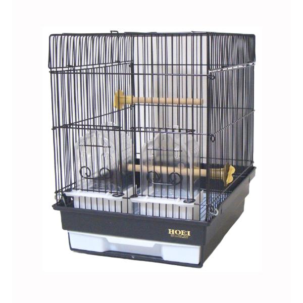 文鳥・セキセイインコなどにおススメなケージです。【サイズ】２９０ × ３６５ × ３９０ｍｍ【セット内容】・天井アミ　　 1 枚・横付前アミ　 １枚・横付後アミ　 1 枚・21 用底(引出し付) 1 枚・21 用足付フンキリアミ 1 枚・ホ...