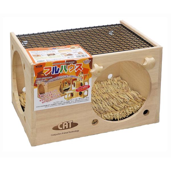 ※リニューアルされ四隅の内側に三角の軸が付きました！・ウッドネジで、キューブハウスとの連結もできます。・メッシュボードは、うんちの落ちるます目になっています。・安心のウッドネジ×２セット付　ウッドボード×２付　うさぎの座ぶとんＭ×１付※接着...