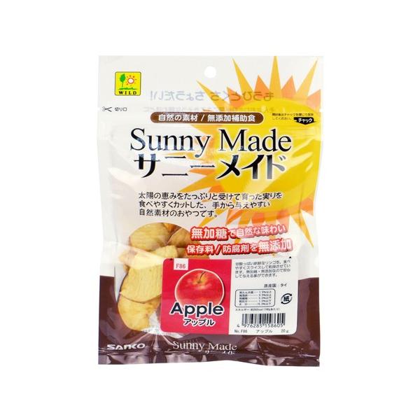 「無加糖」「保存料無添加」の自然な素材を、 手から与えやすいサイズにカットにしました。 ペットとのコミュニケーションタイムに、 ピッタリのおやつです。 甘酸っぱい新鮮なリンゴを、食べやすく スライスして乾燥させています。 薄いスライスで、手...