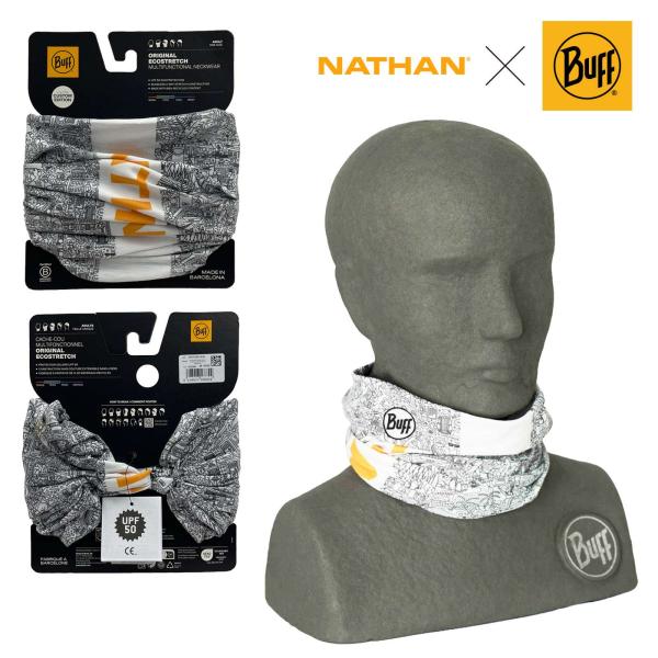 NATHAN ネイサン BUFF ORIGINAL ECOSTRETCH 568809 ネックゲイター マルチファンクションネックウェア UVカット UPF50 サステナブル リサイクル素材 エコストレッチ 12通り着用 フリーサイズ 男女...