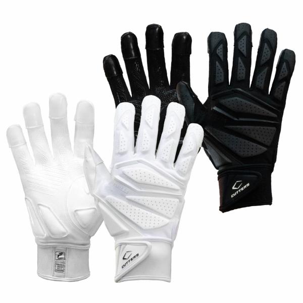 Cutters CG10860 Force6.0 フットボールグローブ ラインマン用グローブ C-TACKグリップ 高グリップ力 両手用 グリップ復活 丸洗い可能 全天候対応 ネオプレンカフ パッド付き ストラップ調整 軽量フィット 通気性...