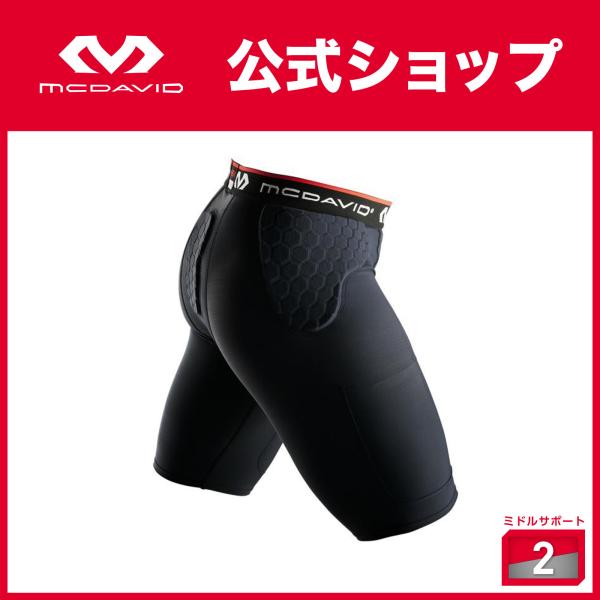 爆買 McDavid マクダビッド HEX ガードル M733 コンプレッションウェア パッド付きインナー 衝撃吸収 吸汗速乾 伸縮素材 通気性 軽量設計 薄型 左右兼用 インナーパンツ 保護用ウェア アンダーウェア サポートギア 衝撃緩和...