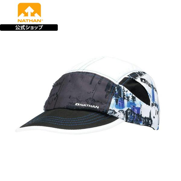 NATHAN ネイサン Quick?Stash?Run?Hat NS2071 ランハット ワンサイズ フリーサイズ 男女兼用 UPFカット ランニングキャップ サンバイザー UVプロテクション サイドポケット付き スタッシュポケット 小物収...