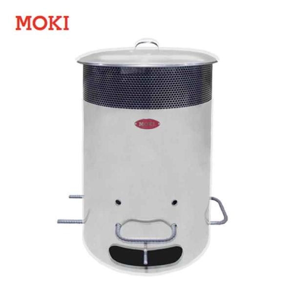 800℃高温燃焼！熱分解で無煙・無臭！燃え残りゼロの驚くべき白い灰！煙公害対策と火災予防に。品　番：MP200サイズ：直径59×高さ95cm　容量：200l材　質：本体・蓋：ステンレス　U字ロストル：鉄火床面積：0.25平方メートル重　量：...