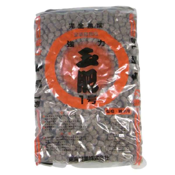 強力玉肥 1号品　番：2737登録番号：第3332号種　類：混合有機質肥料成　分：窒素全量 4.0　　　りん酸全量 2.0　　　加里全量 1.0タイプ：大粒内容量：8kg入数：1個盆栽に効果的な有機性肥料です。松柏、雑木用の肥料となります。...