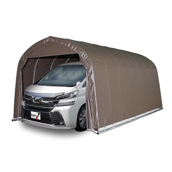 ワンボックスタイプ用のパイプ車庫です。風や雨から大切な車を守ります。建築許可も不要で、自分で組み立てられ、ベース式は舗装面も設置可能です。長年の南榮品質と実績で国内外から絶大な信頼性をいただいております。自分で組み立てられ、短時間で素敵な車...