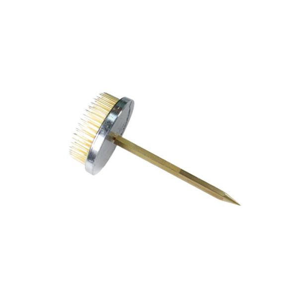 より本格的に花を演出したいという人におすすめです。品　番：655サイズ：φ70mm×H25mm重　量：350g/個材　質：針：真鍮　台：鉛　足：真鍮生産国：日本入　数：1個生花、活花、活け花、花活け、本格的、足付