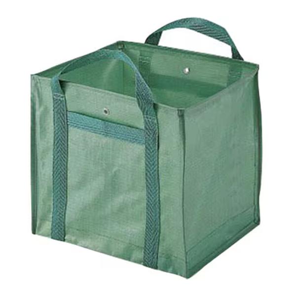 現場での資材や廃材の回収、落葉、抜草などの回収に！使用後はコンパクトに折りたたんで収納できるので、邪魔になりません。特設のゴミ箱としても使用できます。品　番：38524サイズ：620×580×600mm/枚材　質：PP容　量：約190L/枚...