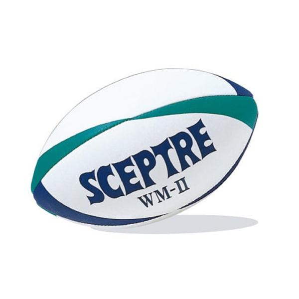 日本ラグビーフットボール協会認定球5号球 バブル式/特殊ラバーボール品　番：SP-13Aサイズ：長さ：約290mm　縦の周囲：約750mm　横の周囲：約590mm重　量：約450g材　質：特殊ラバーカラー：ネイビー×ターコイズブルー入　数：...