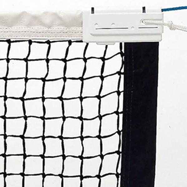 センターストラップ付き！サイドブレース（スチールパイプ挿入式）ネット：結節強度が大きな組紐（ブレード）仕様のシングルネット。白帯：白さを長く保つ「KEEP WHITE」加工を採用。上部コード：安全性への配慮と取り扱いの容易さを追求した セフ...