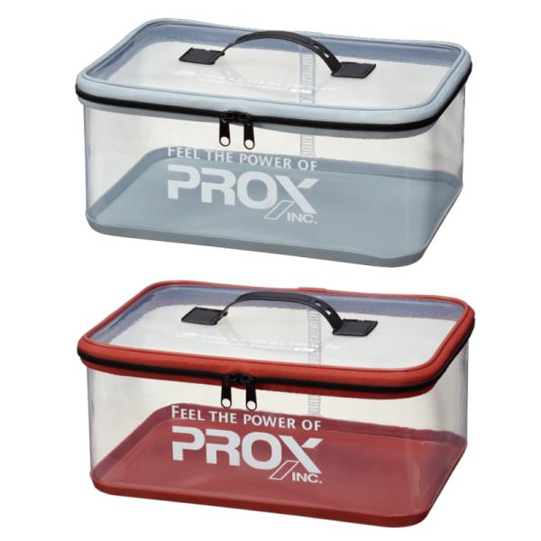 小物の収納に最適なサイズのミニバッカン。クリアカラーのため中の収納物が一目でわかる。軽量で汚れや匂いがつきにくく落としやすいクリアEVA素材。単品での使用はもちろん、タックルボックス内の仕分け収納にも便利。品　番：PX9892LBG（ブルー...