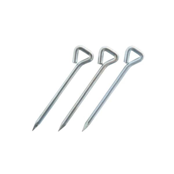 スチール製6mmの釘（3本入）品　番：EGA033サイズ：直径0.6cm×長さ11.5cm（首下9cm）重　量：30g/本材　質：スチール生産国：日本入　数：3本1組