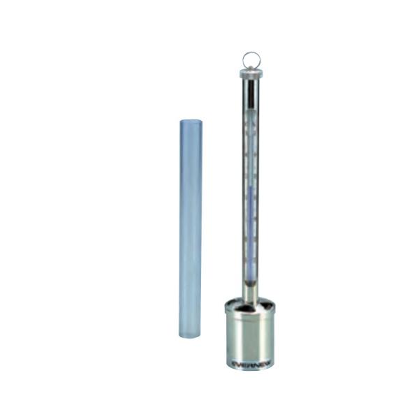 保護カバー付きだから割れにくい！品　番：EHB131サイズ：直径5.5cm×長さ35cm重　量：400g生産国：日本入　数：1本アルコール式ペッテンコーヘル表面ニッケルメッキ精度±0.5度塩化ビニル保護カバー