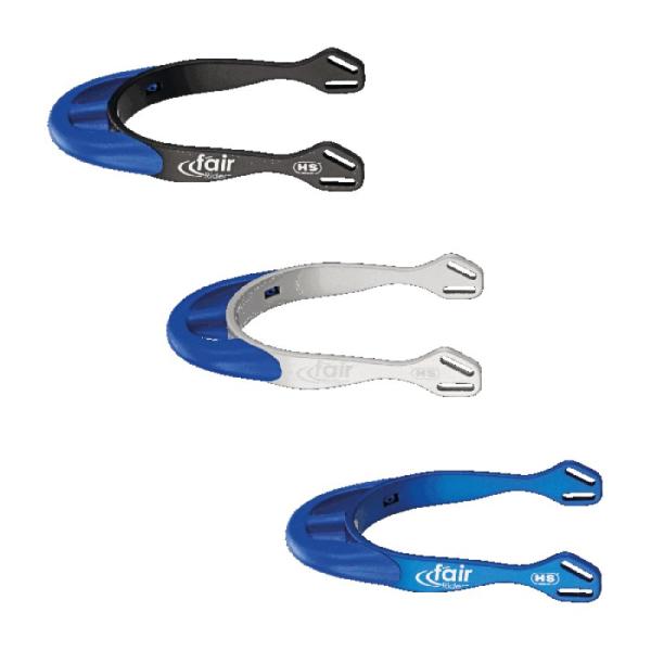 従来の拍車とは異なる最新モデル。先端は弓なりで丸みを持たせています。U字部分はアルミニウム製、先端はプラスチック製。ベルト通しは斜めになっており、しっかりとフィットします。(ウルトラフィットシステム)軽量で快適な装着感。馬体への接触面が広く...